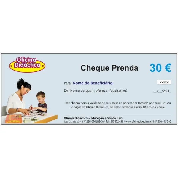Cheque Prenda - 30 - Oficina Didáctica